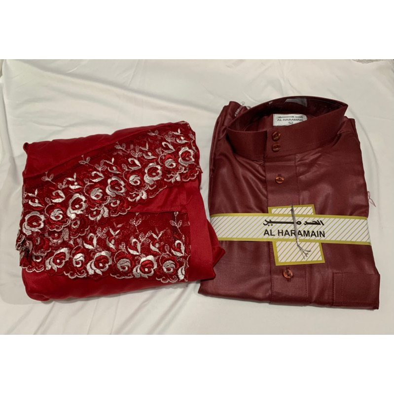 Red / Maroon Couple Kimon and Mukna Sets | Shopee Philippines