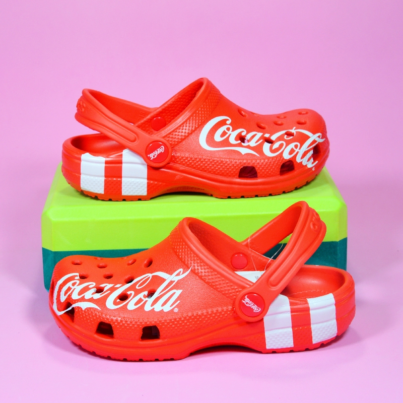 Crocs Classic Coca-cola Printed Clogs color official sandals for men ...