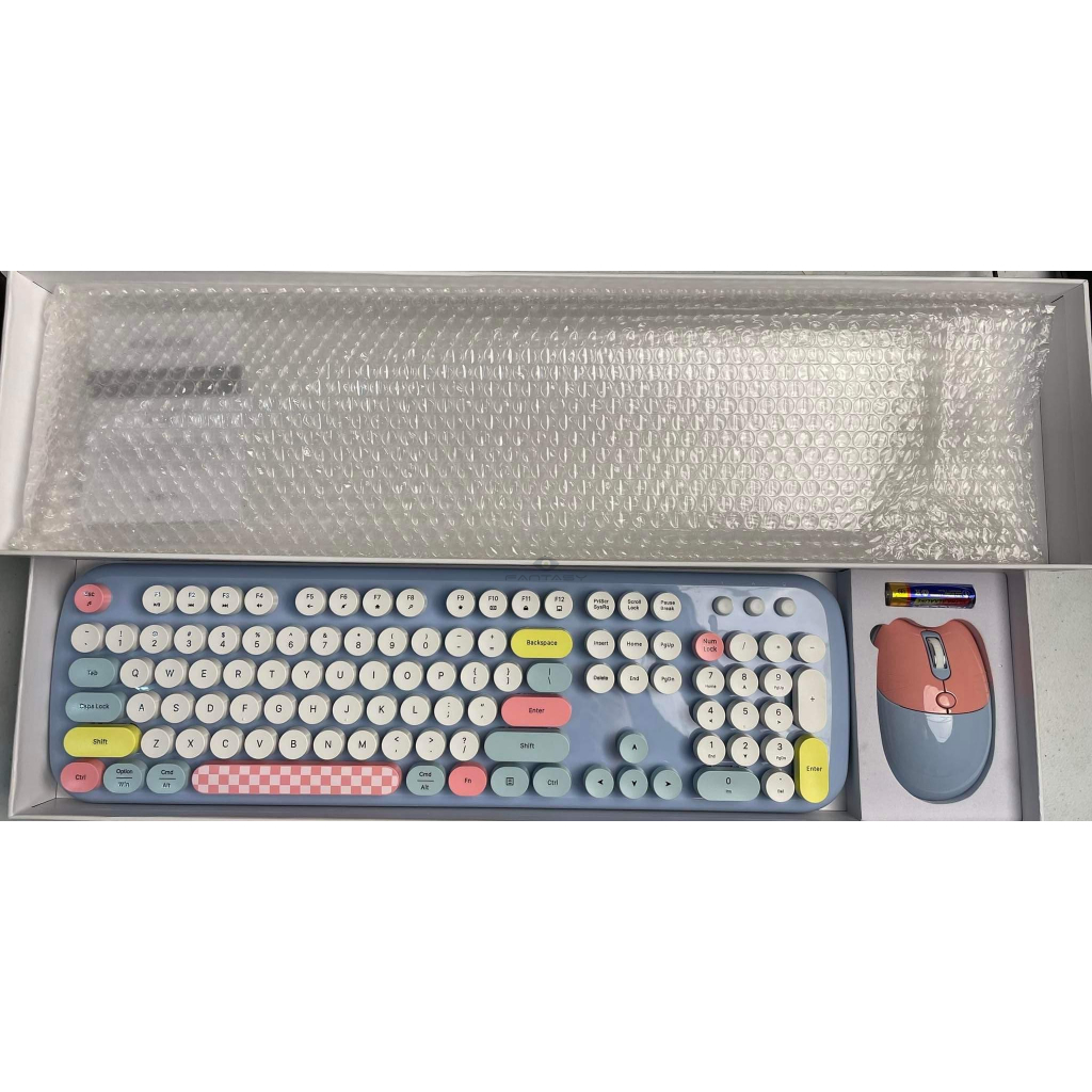 Mofii Geezer Zero Cute Compact Wireless Keyboard And Mouse Combo Plug And Play For Pc Laptop