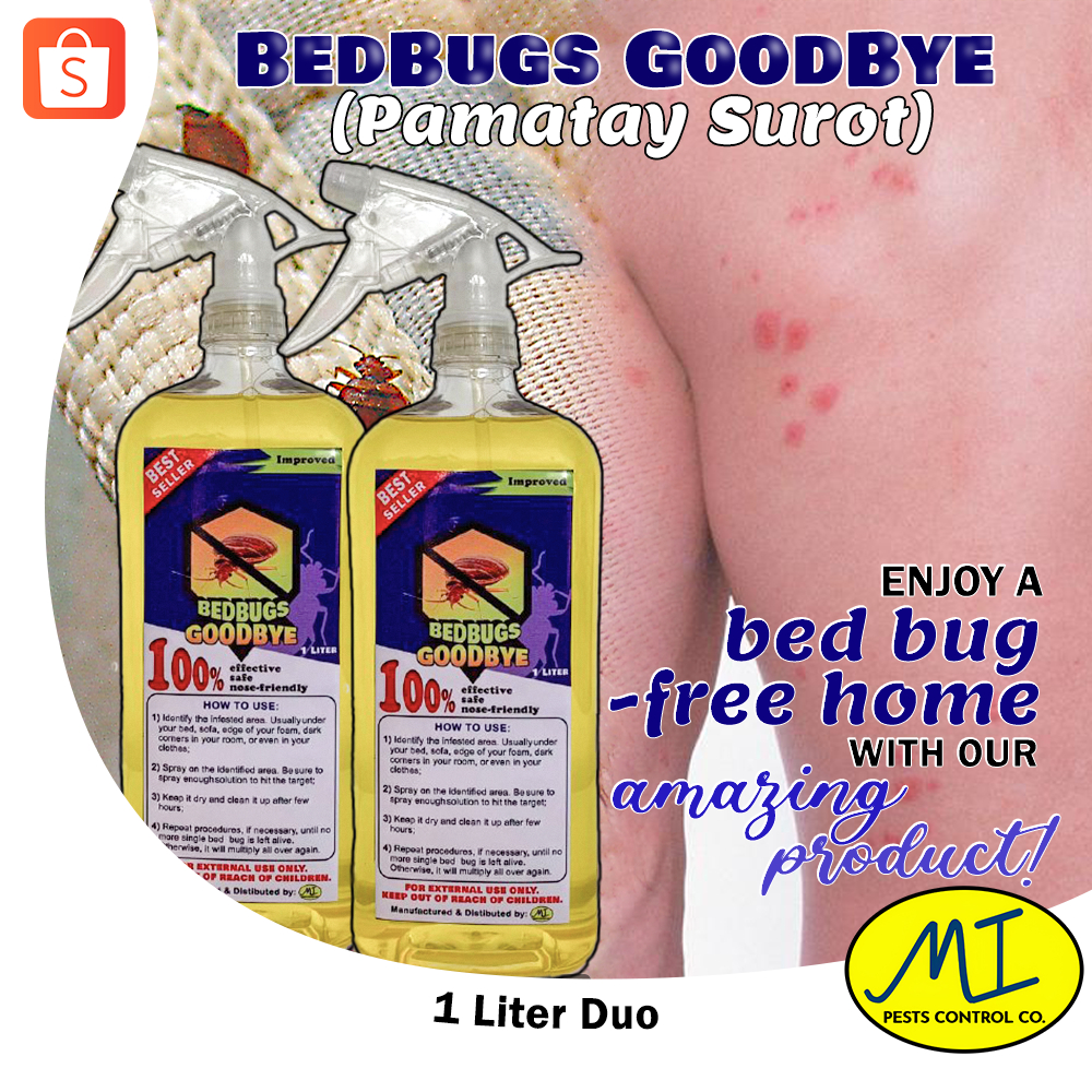 1 Liter DUO BedBugs GoodBye // Pamatay Anay // bed bug killer | Shopee ...