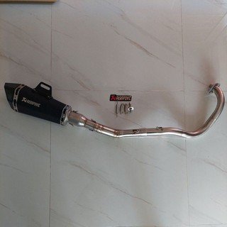 YAMAHA SNIPER 150 AND 155 AKRAPOVIC PIPE WITH SILENCER ( FULL SYSTEM ...