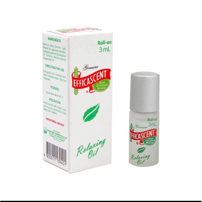 EFFICASCENT Relaxing Oil 3ml/Ointment 10G | Shopee Philippines