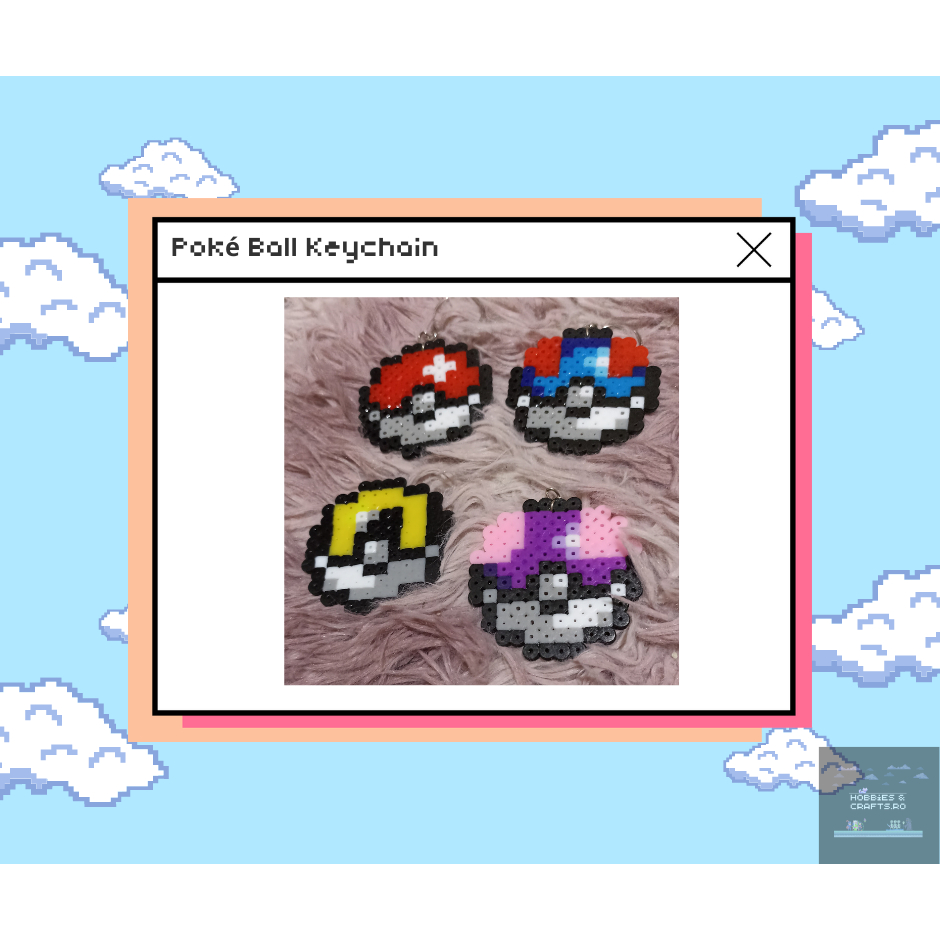 Pokemon Poké Ball - Perler Bead Keychain | Shopee Philippines