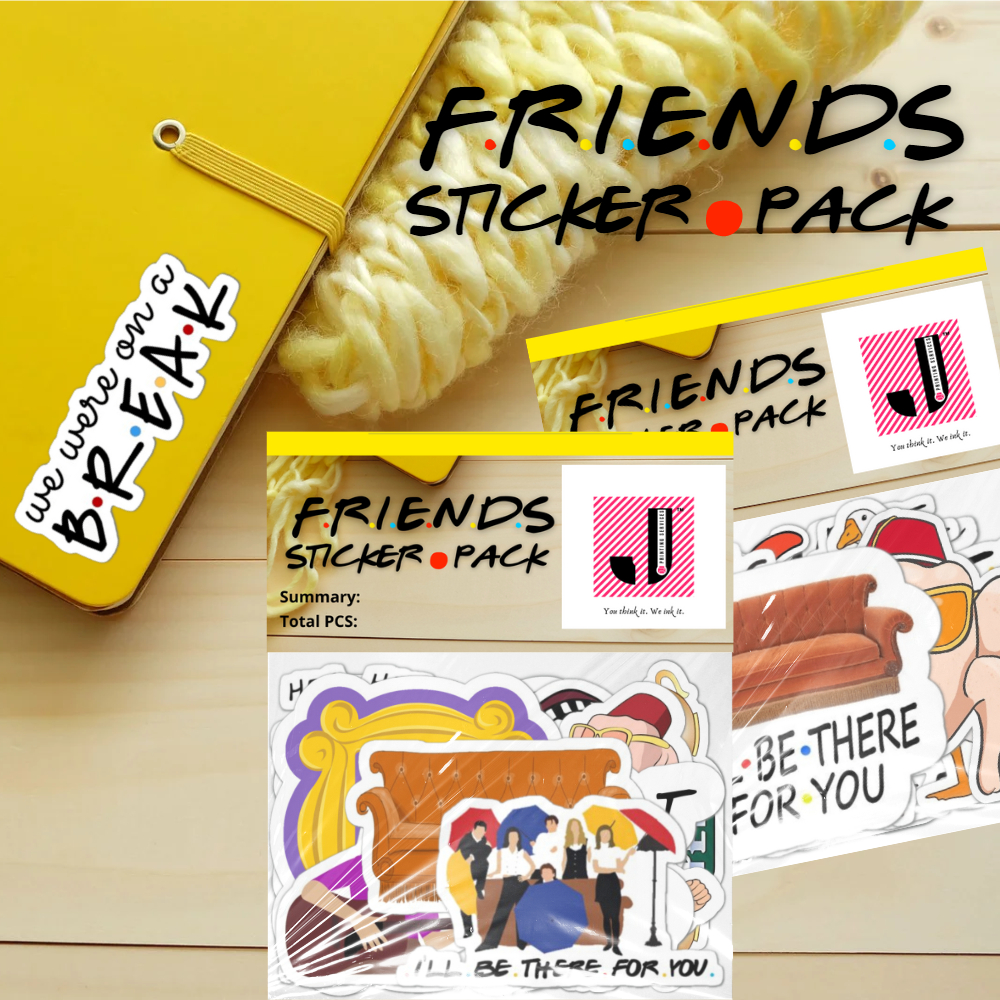 Friends TV Show Sticker Pack | F.R.I.E.N.D.S | Laptop Sticker | High ...