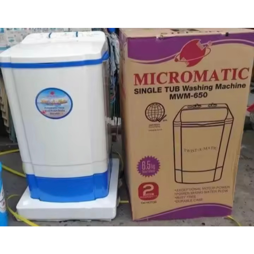 Micromatic double and single washing machine with dryer | Shopee ...