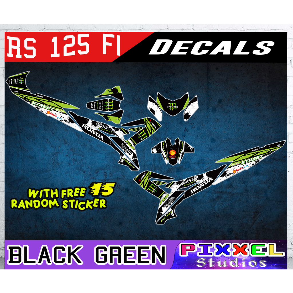 HONDA RS 125 FI STICKER FULL DECALS | Shopee Philippines