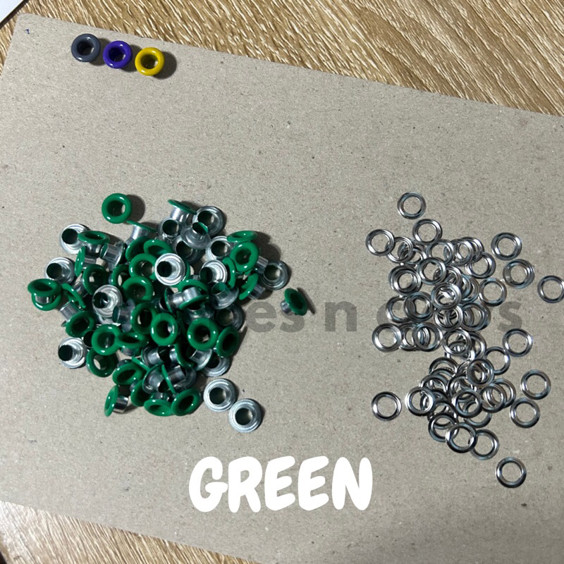 SnC 5mm Colored Eyelet with Washer 50pairs/pack | Shopee Philippines