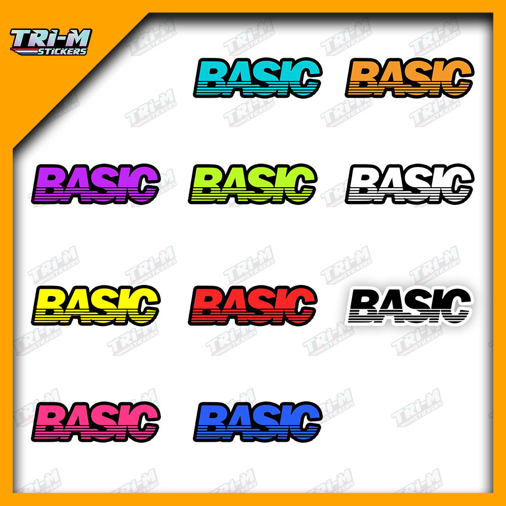 Basic Sticker Motorcycle Design Sticker Tumbler Sticker Car Sticker ...