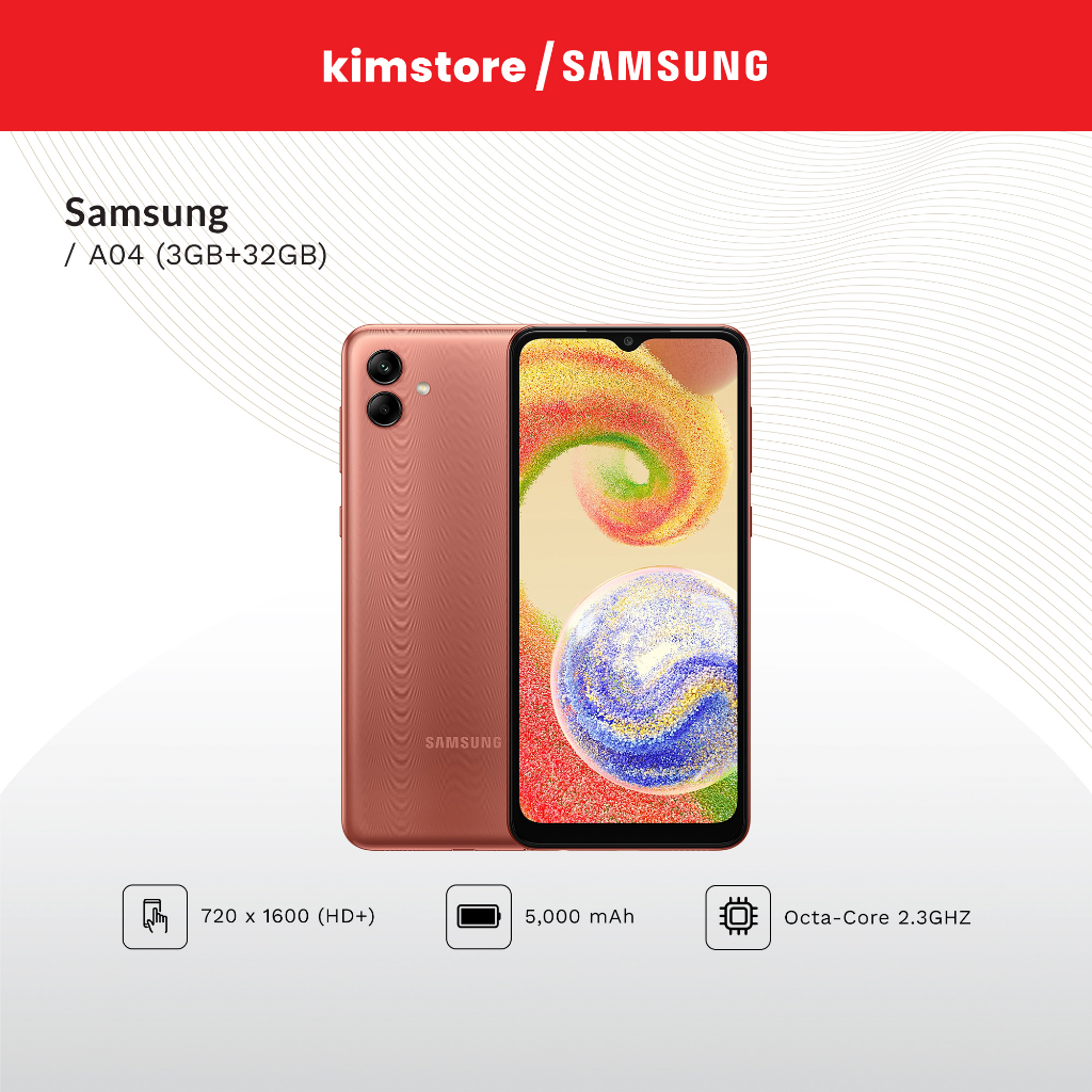 Samsung Galaxy A04 A045FD 32GB, 64GB | Shopee Philippines