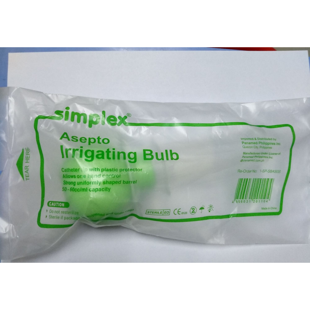 SIMPLEX ASEPTO SYRINGE / IRRIGATING BULB 50-60ML | Shopee Philippines
