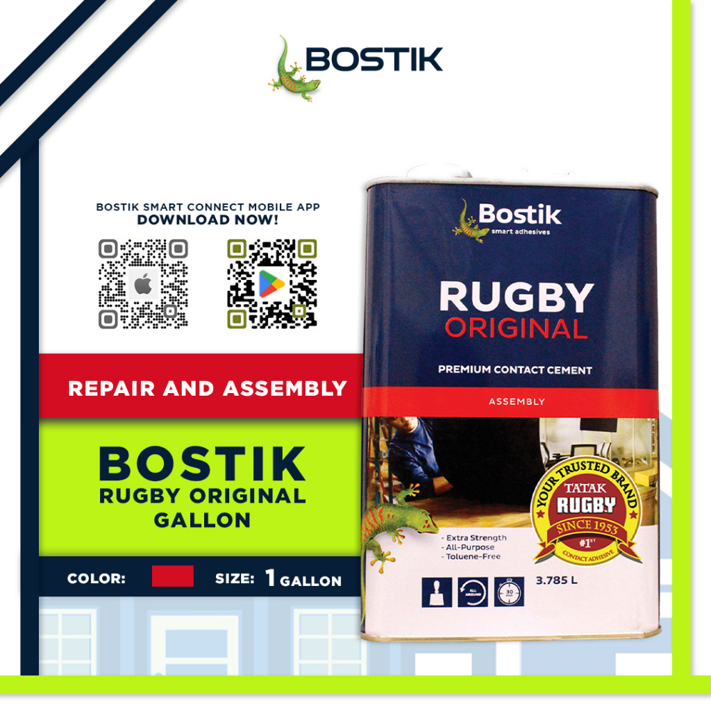 BOSTIK Rugby Original 4L - Bonding of rubber, leather, rubber foam ...