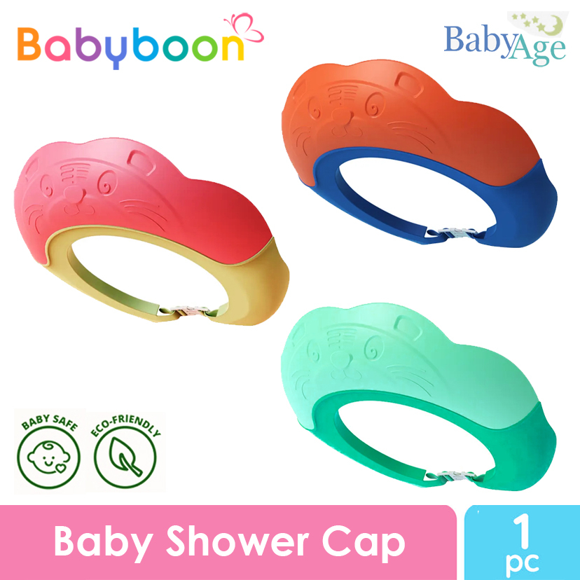 Premium Silicone Baby Shower Cap Shield, Visor Hat for Eye and Ear ...