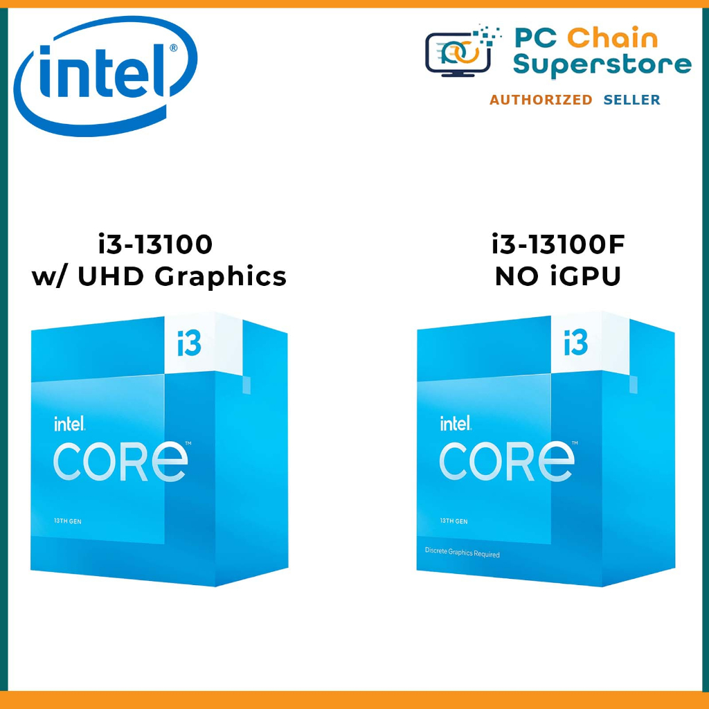 Intel Core i3-13100 / i3-13100F 13th Gen Desktop Processor Quad Core ...