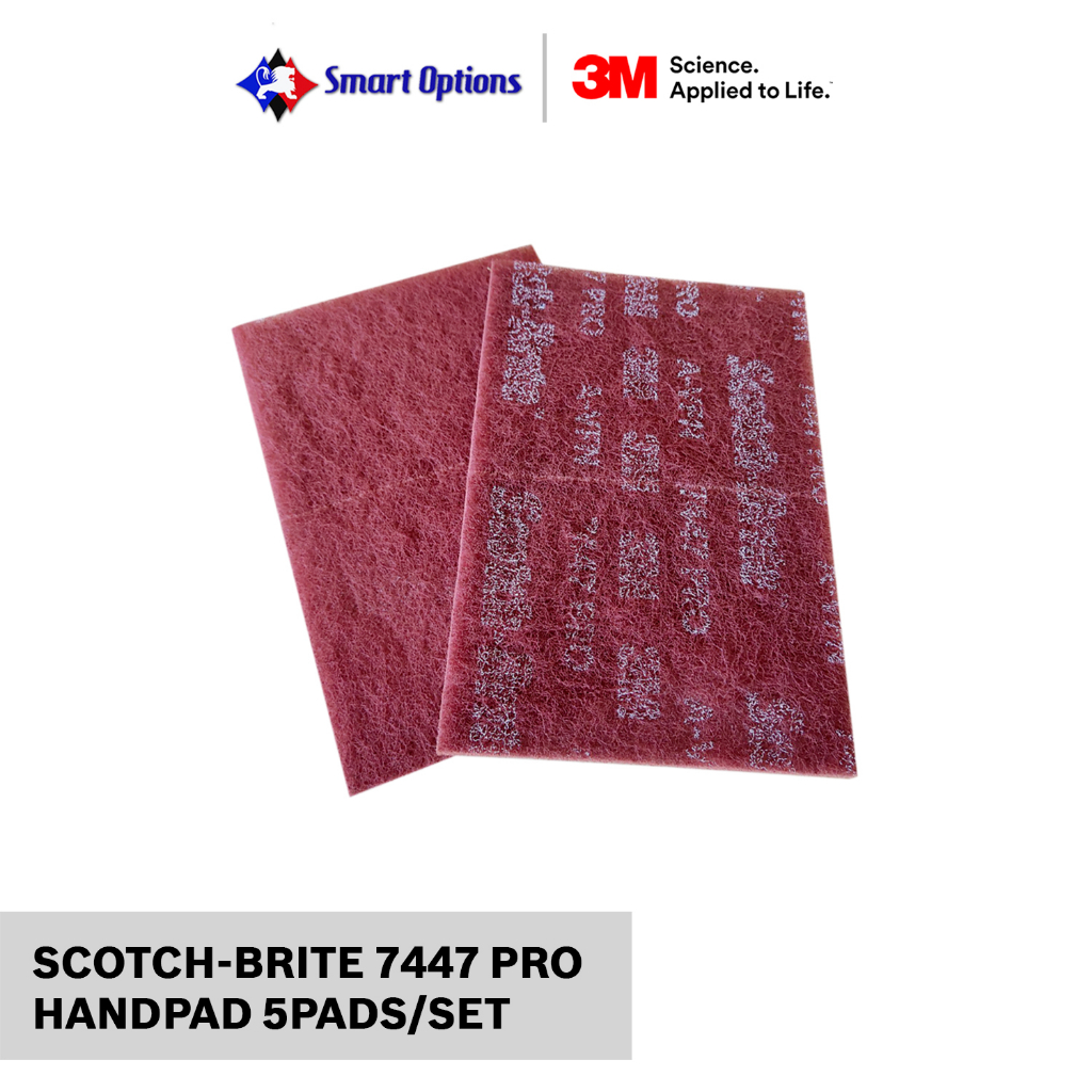 3M SCOTCH-BRITE™ 7447 PRO HAND PAD 5PCS/SET | Shopee Philippines