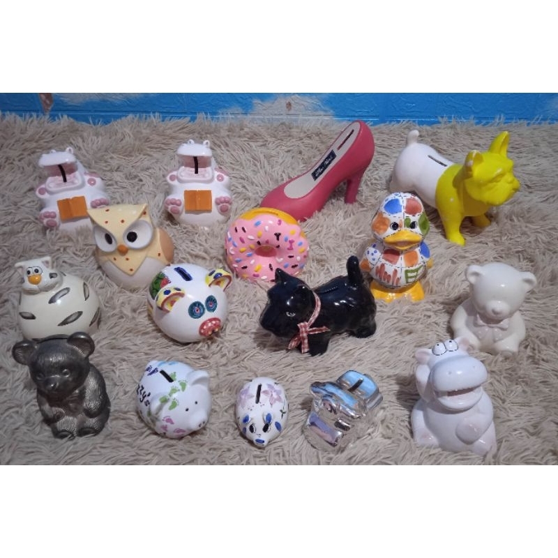 UK Ceramic Coinbank/Alkansya_SET B (Display Items) | Shopee Philippines