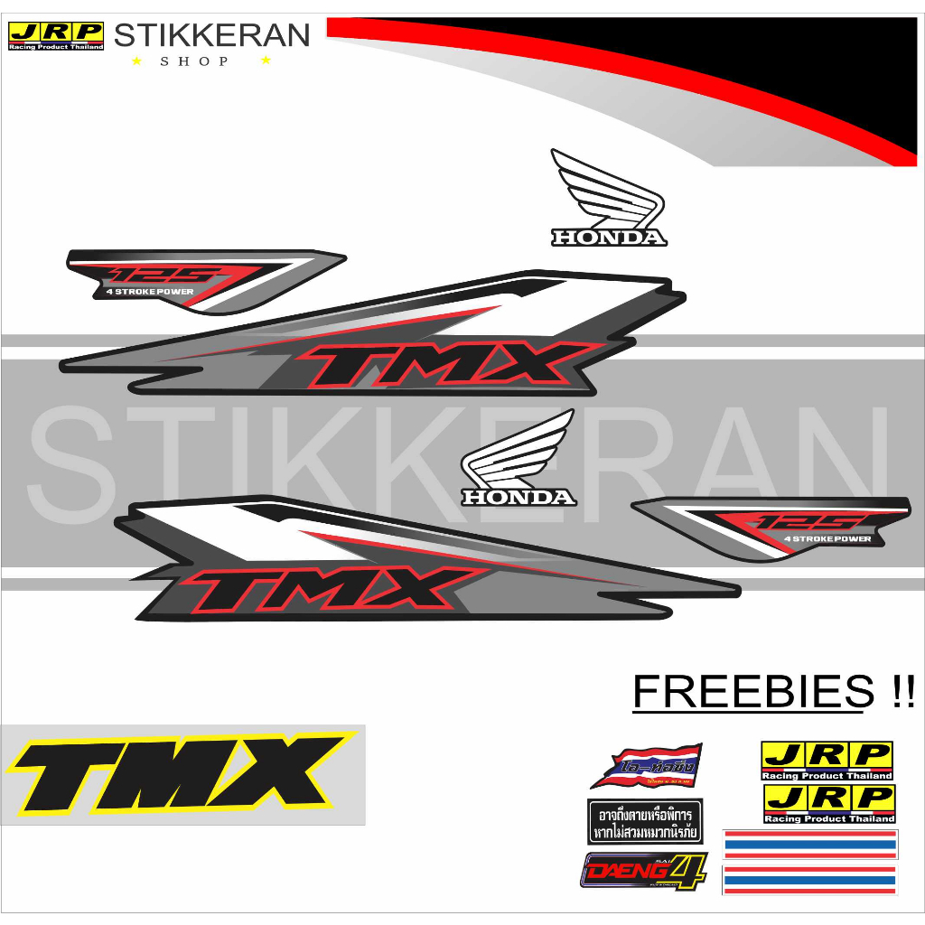 HONDA TMX 125 STOCK DECALS ASERO EDITION | Shopee Philippines