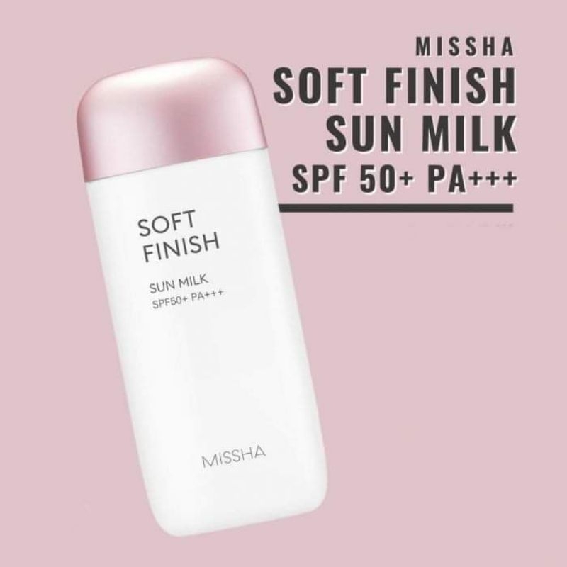 MISSHA SOFT FINISH SUNMILK SPF50++ 70ml (WATER PROOF SUN PROTECTION ...