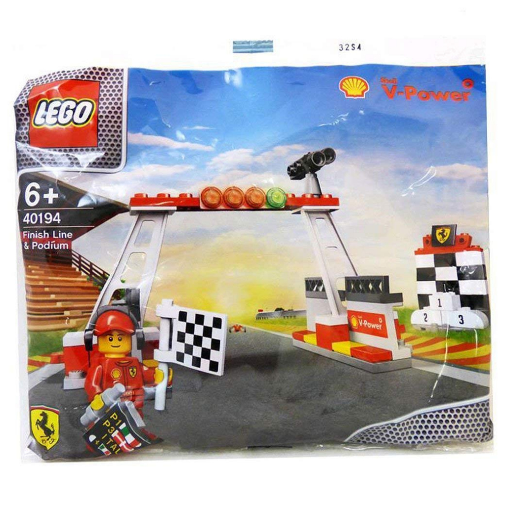 LEGO Ferrari Shell V-Power Finish Line & Podium 40194 - Vampy's - Set ...