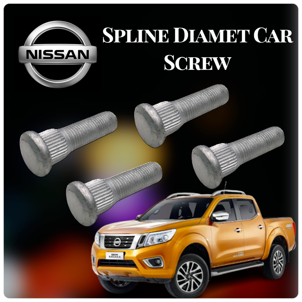 CP 1pc Nissan M12x1.25x14.2x46 Spline Wheel Hub Spline Bolt Screw Wheel ...