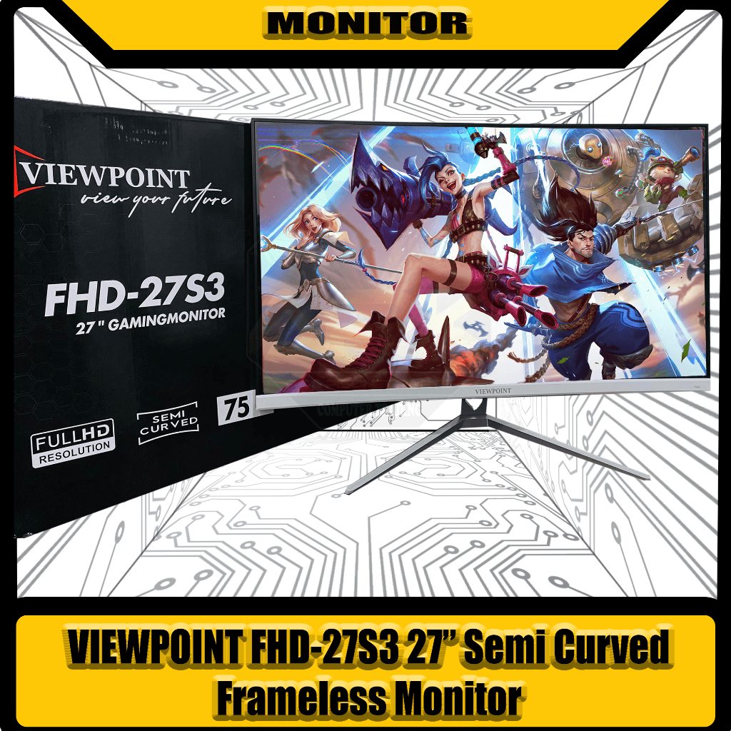 Viewpoint FHD-27S3 Monitor Black | Shopee Philippines