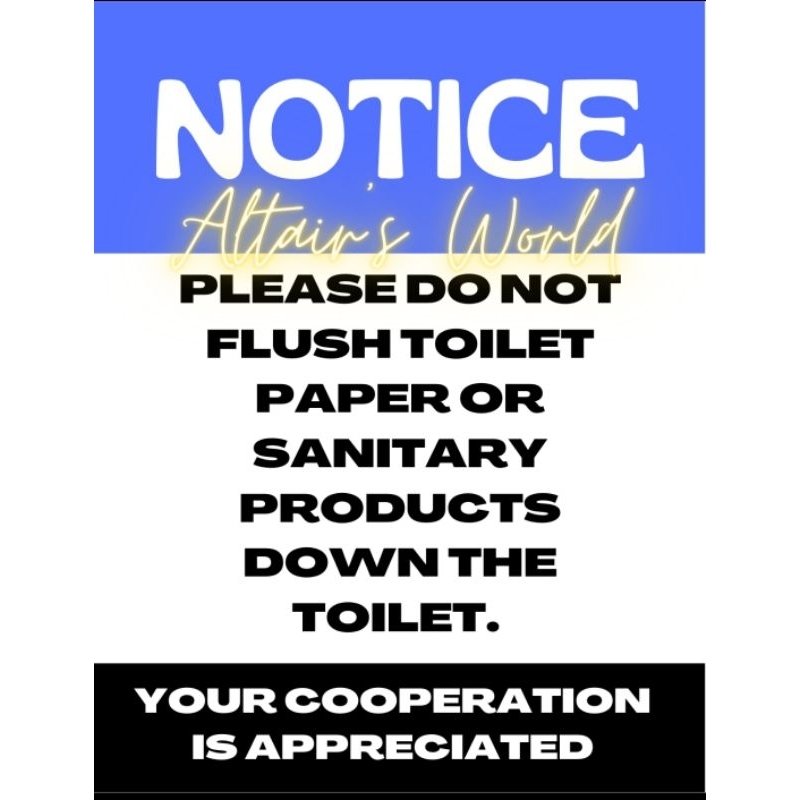 Restroom Toilet CR Bathroom Signages : Please Flush Sign Do not flush ...