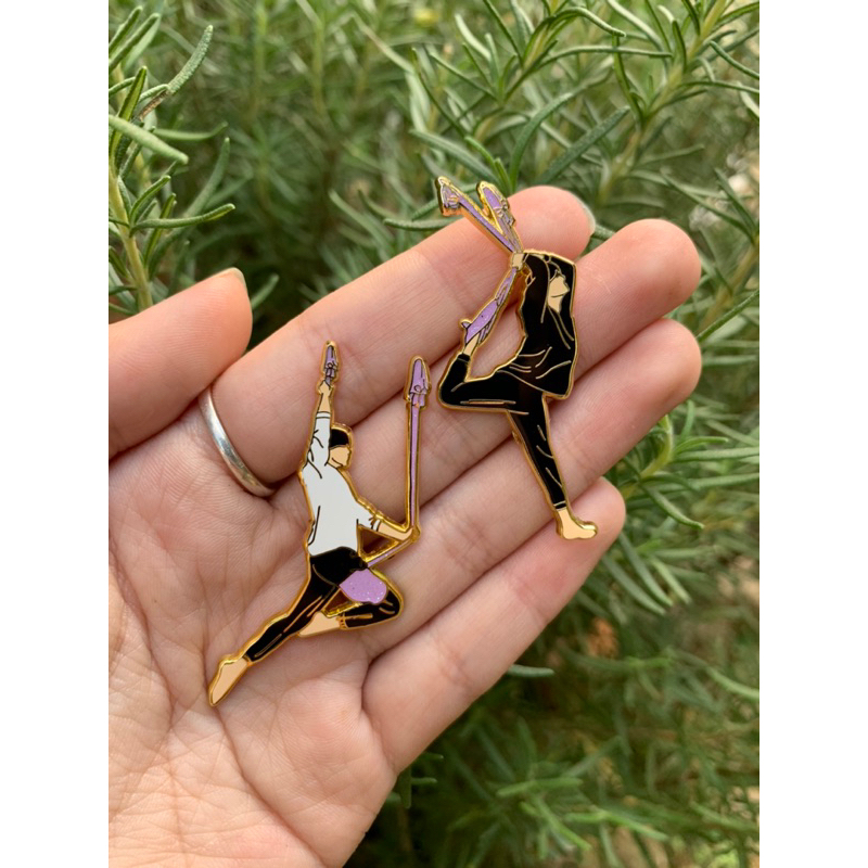 BTS Jungkook and Jimin Yoga Pin (B Grade) | Shopee Philippines