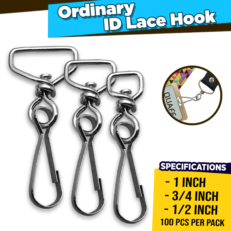 Ordinary Hook Accessories for ID Lace Making Lanyard (100pcs per order ...