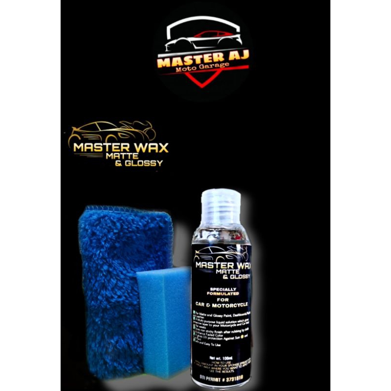 Master wax matte and glossy- with free sponge and towel | Shopee ...