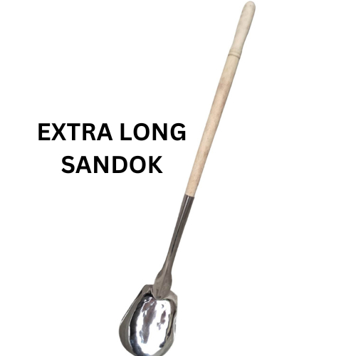 UCHOOZ Extra Long Sandok Wood Handle Ladle for Big Cooking | Shopee ...
