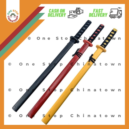 [Wood] 74CM | Demon Slayer Sword Samurai Ninja Cosplay Katana Anime Toy ...