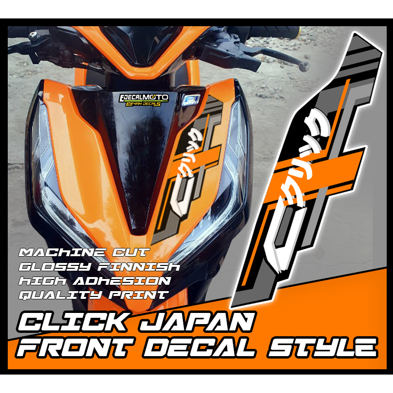 HONDA CLICK 125i/150i VERSION 2 V-FRONT VINYL STICKER | Shopee Philippines