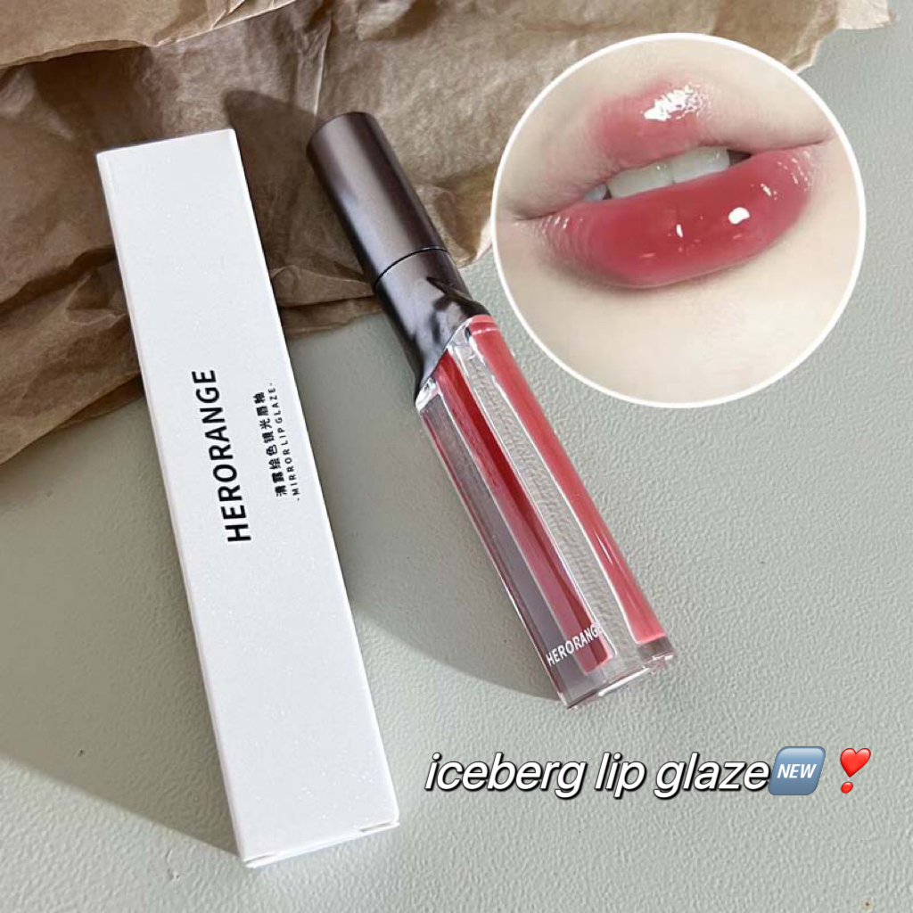 Fun live New Herorange Iceberg Mirror lip glaze | Shopee Philippines