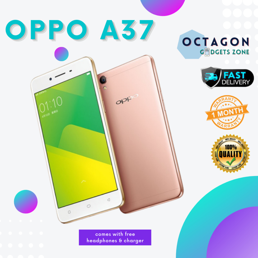 COD OPPO A37 Original 4G LTE 2GB+16GB Phone 95% New Used android ...