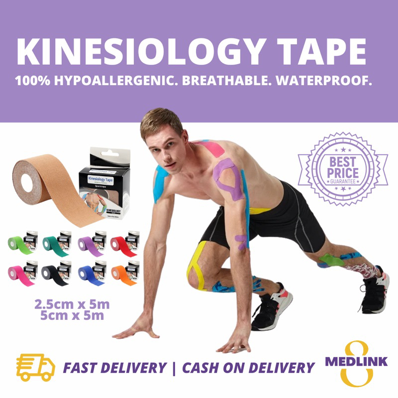 Sports Tape Muscle Tape Kinesiology Tape- Knee Muscle Pain Relief ...