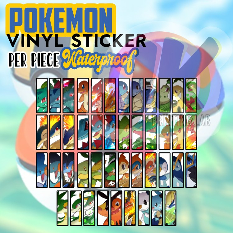 Pokemon Vinyl Sticker [1 PIECE] | Shopee Philippines