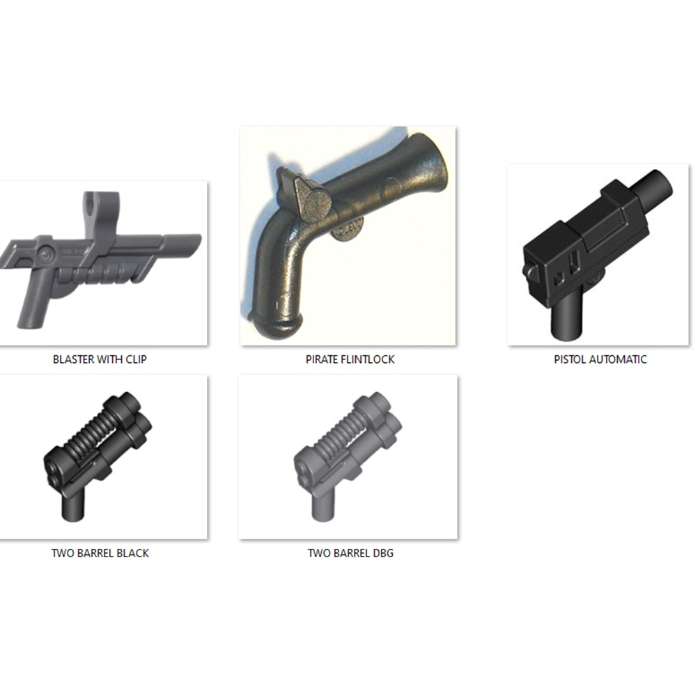 LEGO Part: Pistol / Barrel / Flintlock (sold per piece) | Shopee ...