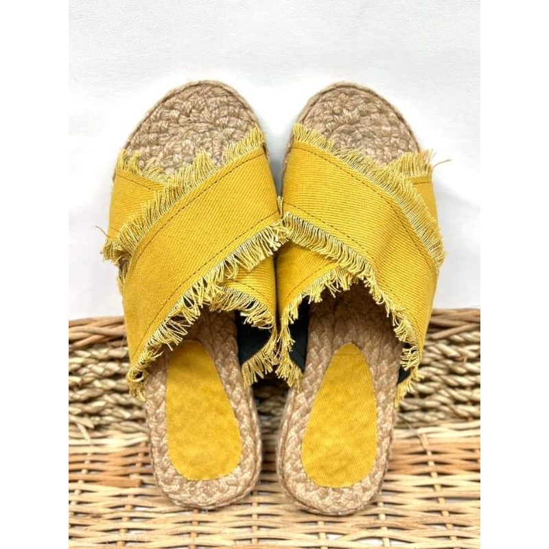 Native Abaca Tattered Strap Slip On Sandals for WOMEN | Shopee Philippines