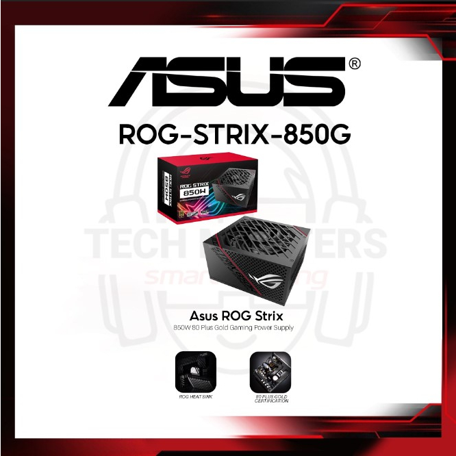 Asus ROG Strix 850W 80 Plus Gold Gaming Power Supply (ROG-STRIX-850G ...