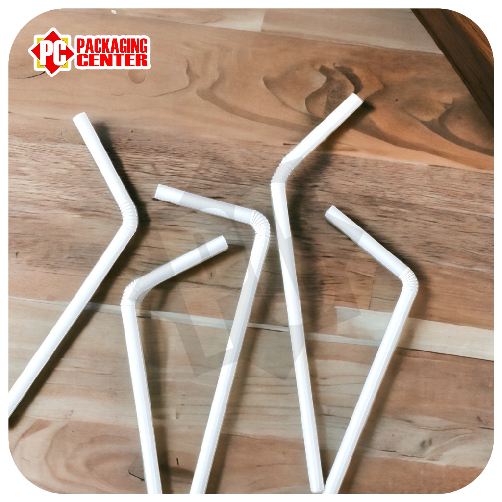 Individual Wrap Plastic Bending Straw [100pcs] (Pc Packaging Center ...