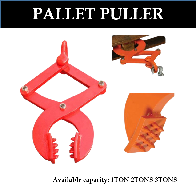 RTK 1T/2T/3T Curved Heads Pallet Hook Puller Pallet Clamp Hoist Claw ...