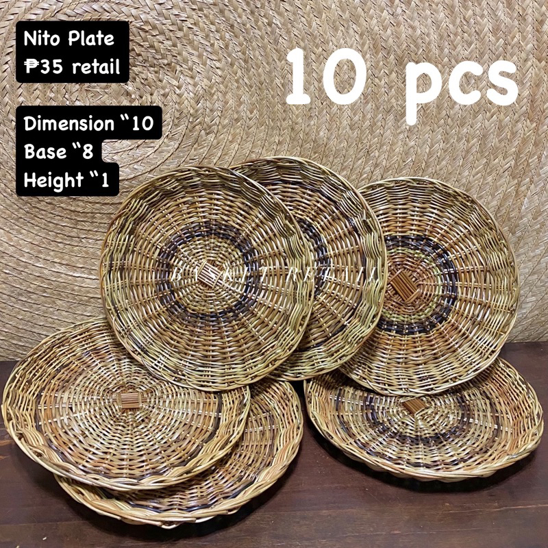 Nito Basket | Rattan Plates | Fruit Tray | Fruit Basket Give-away ...