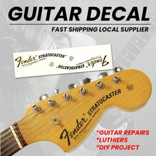 Fender Stratocaster Waterslide Coated Sticker Decal Standard Size Ready ...