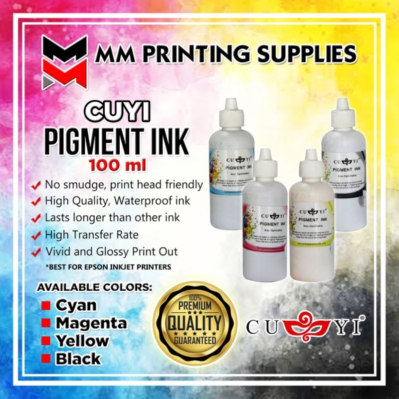 PIGMENT INK (100ml) - CUYI | MM Graphix | Shopee Philippines