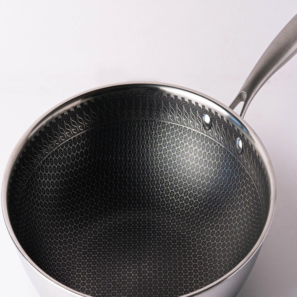 Wok Bang Honeycomb Stainless Steel Wok | Shopee Philippines