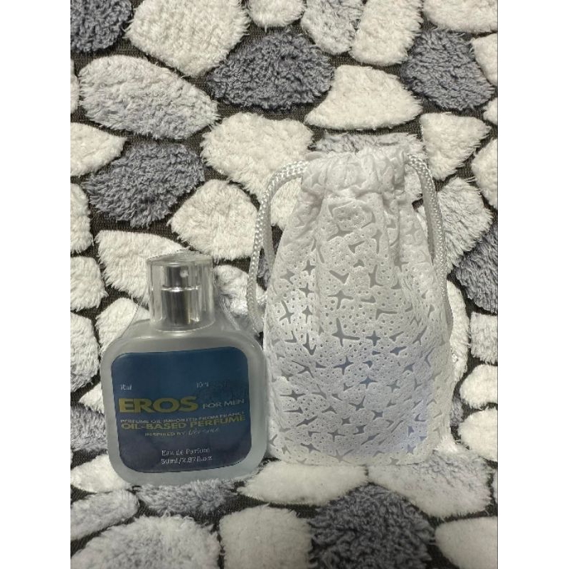 Premium 50ml Square Perfume Pouch Purple and White | Shopee Philippines