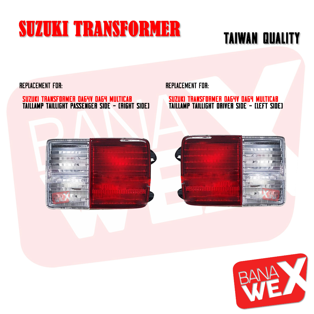 Banawex Suzuki Transformer DA64V DA64 Multicab TailLamp/TailLight ...