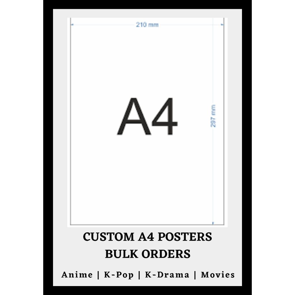 Customized A4 Posters (Bulk Orders) | Shopee Philippines