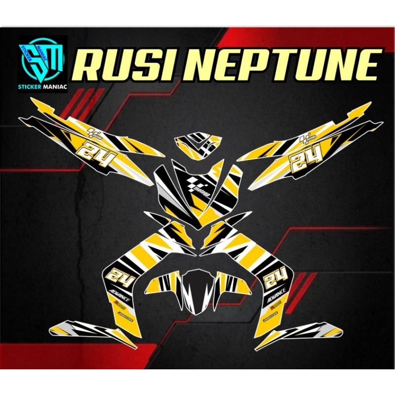 Rusi Neptune full body decals Laminated | Shopee Philippines