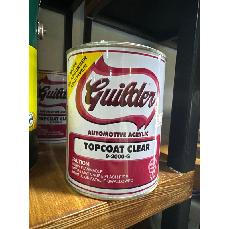 Guilder Topcoat clear automotive acrylic 9-2000-G 1 Liter | Shopee Philippines