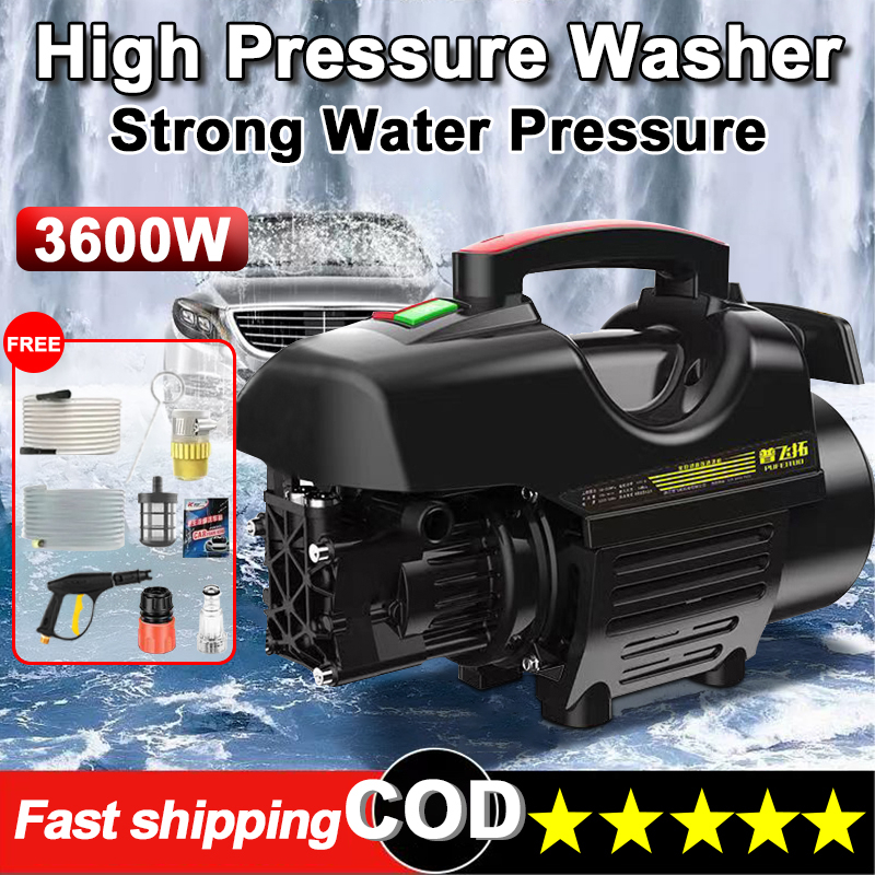 High Pressure Washer 3600W Portable Full-automatic Household Cleaner ...